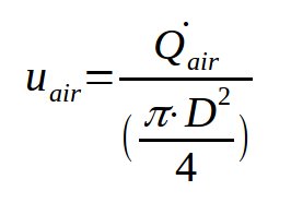 Air flow velocity in pipes - Step by step calculation guide